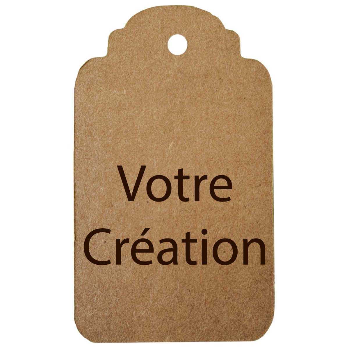 Etiquette à personnaliser avec votre logo ou création 4.5 x 7.5 cm